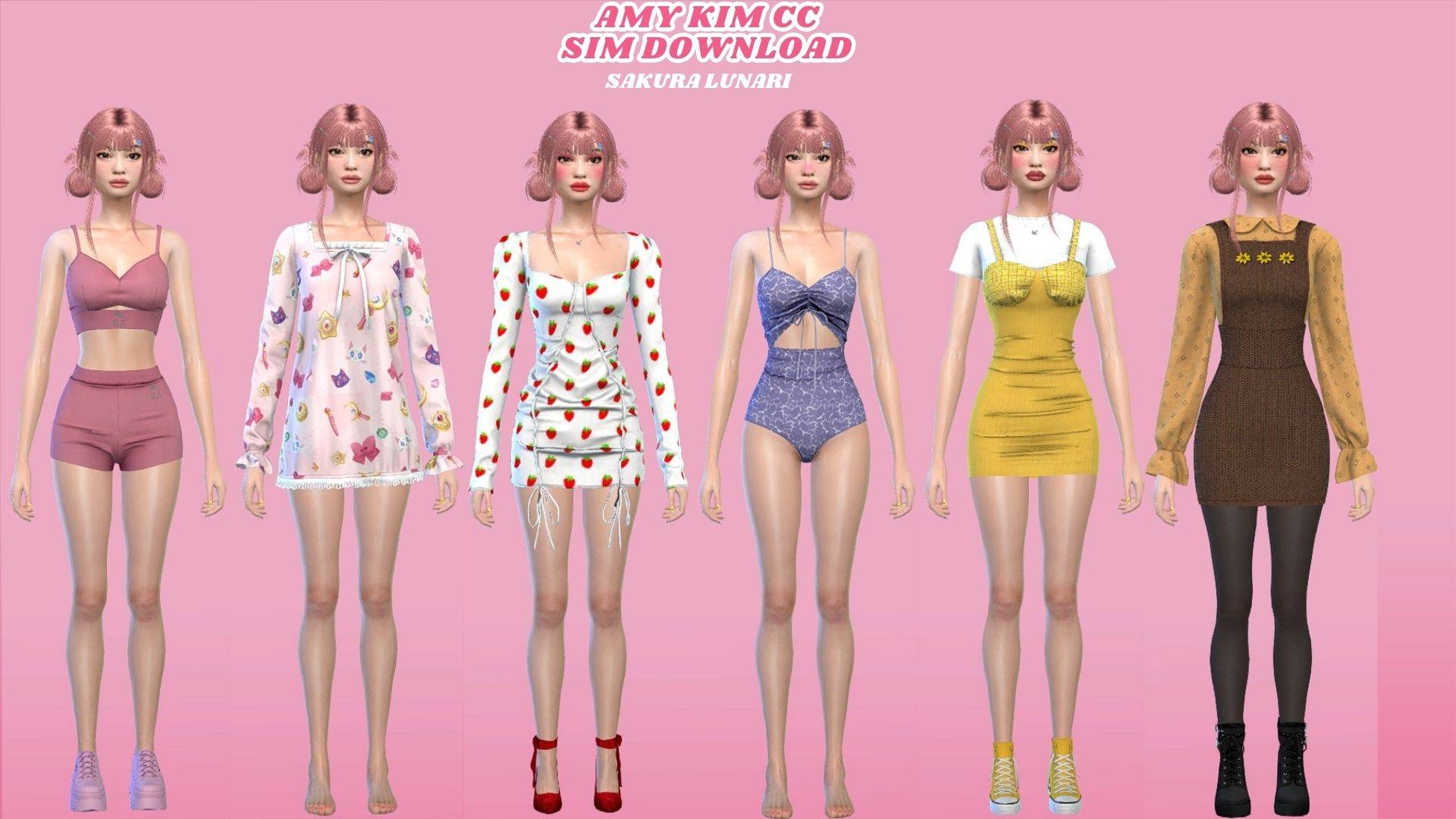 Amy Kim CC - The Sims 4 Sims / Households - CurseForge