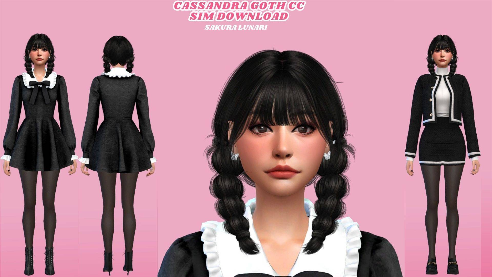 Cassandra Goth CC - The Sims 4 Sims / Households - CurseForge