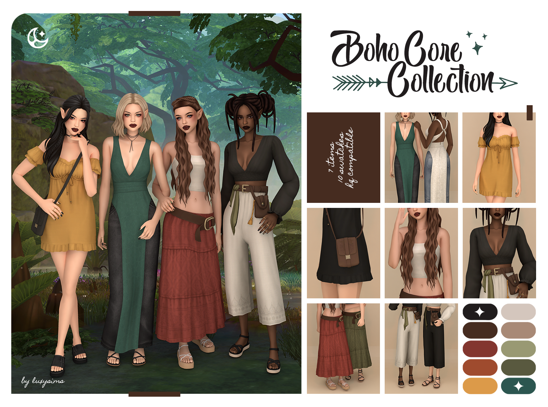 Bandeau Top - Boho Core Collection - Gallery - The Sims 4 Create a Sim ...