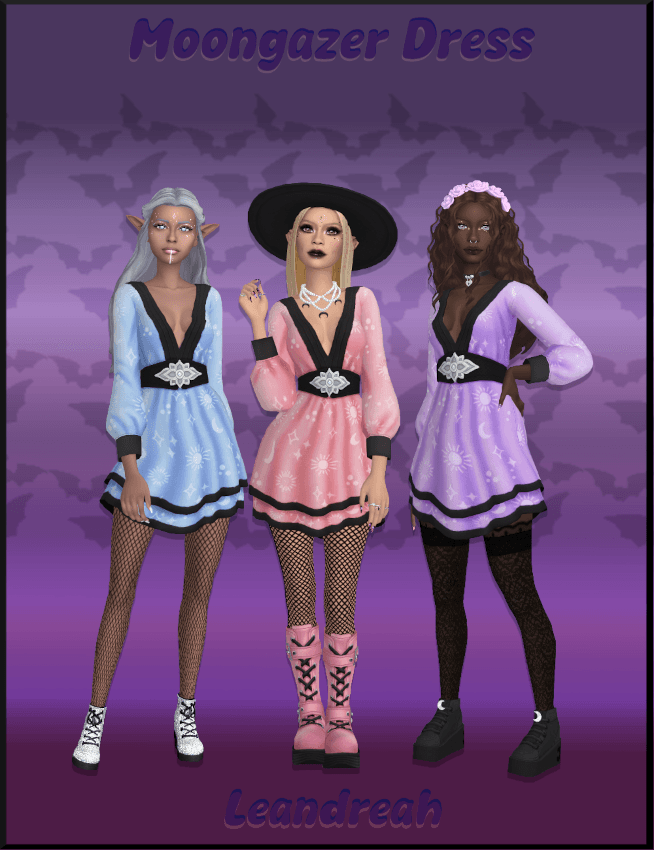 Okkult Moongazer Dress - Gallery - The Sims 4 Create a Sim - CurseForge