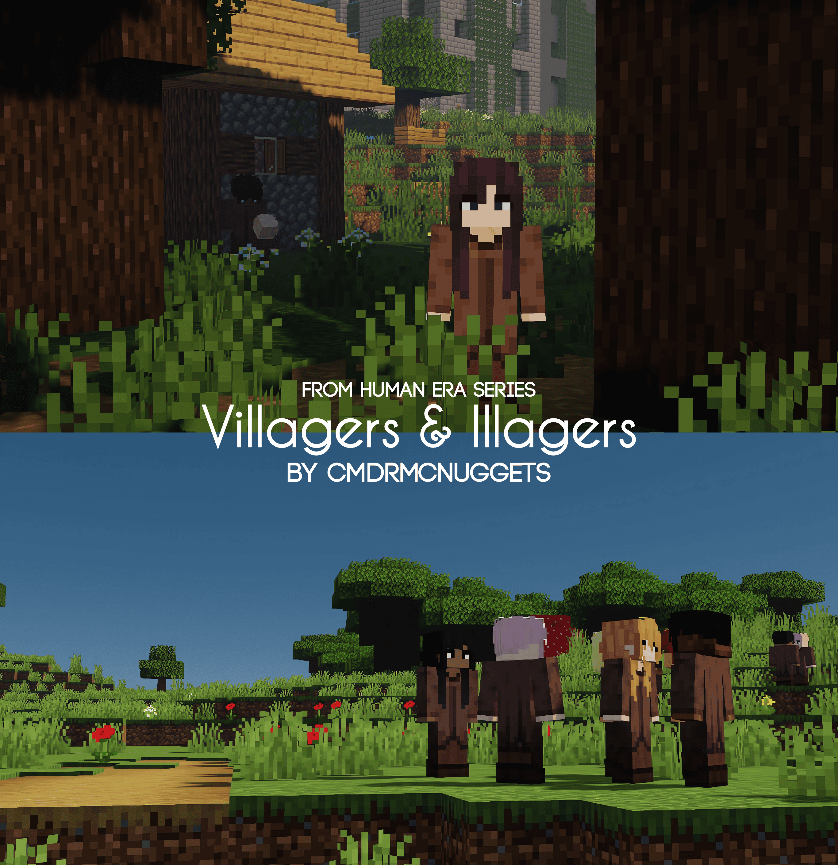 [ Bedrock ] Human Era: Villagers & Illagers X Actions n Stuff ...