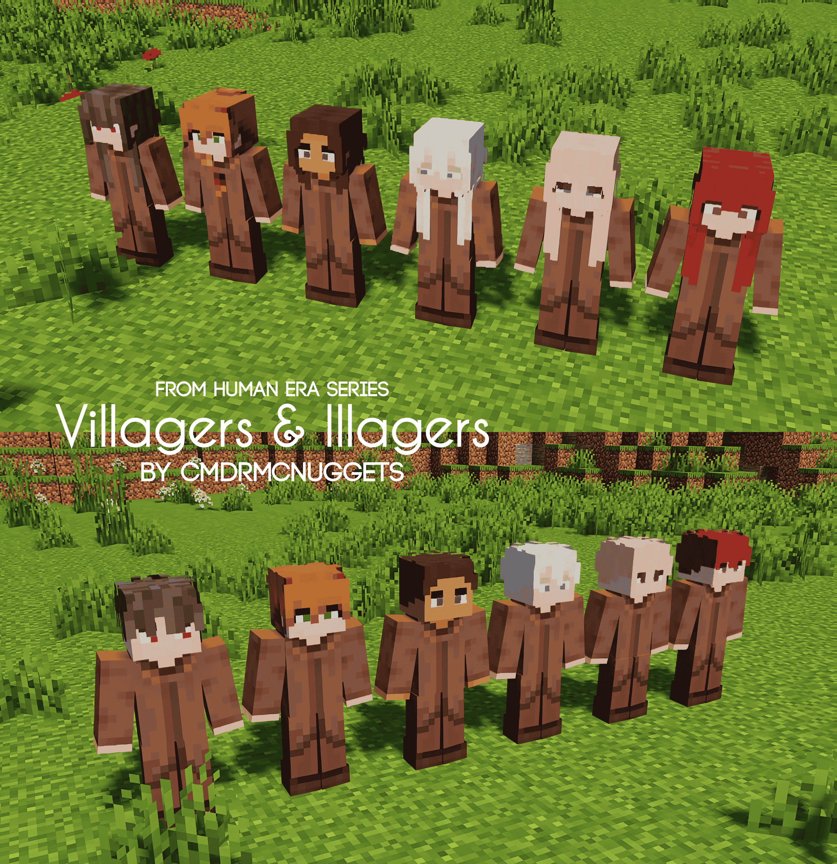 [ Bedrock ] Human Era: Villagers & Illagers X Actions n Stuff ...
