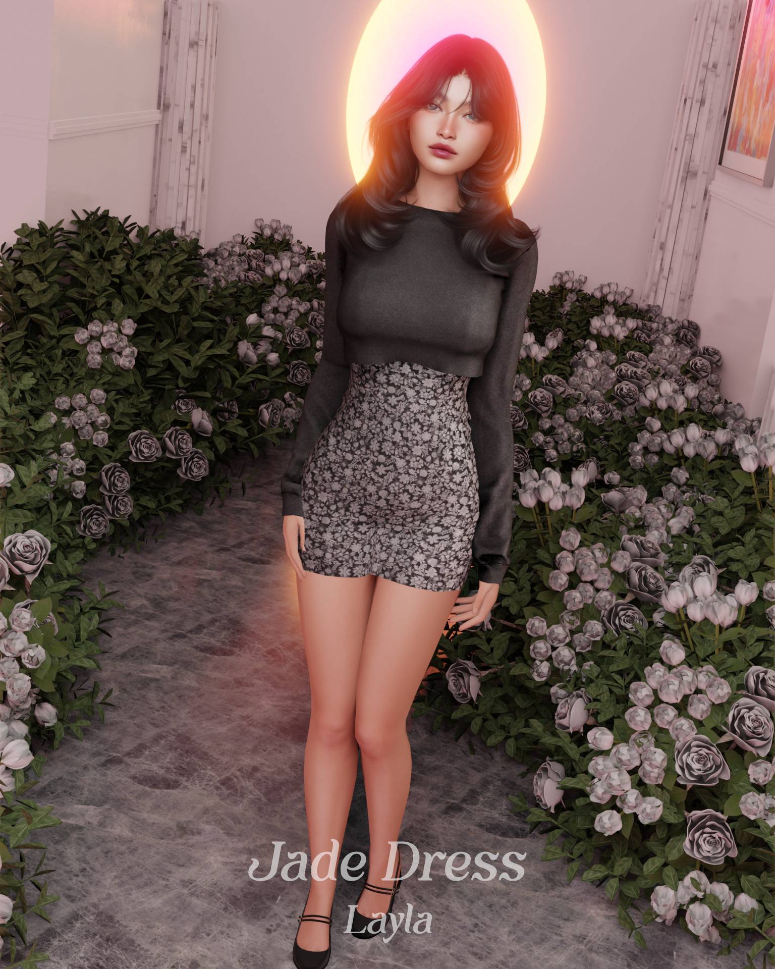 Layla - Jade Dress - The Sims 4 Create a Sim - CurseForge