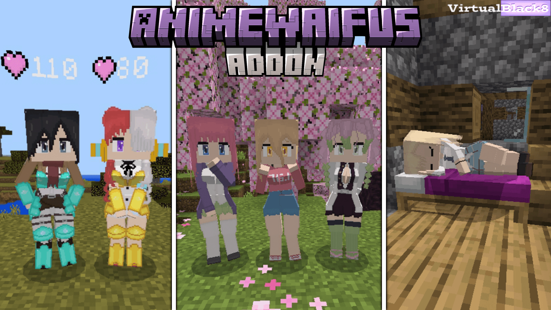 Anime Waifus - Gallery - Minecraft Bedrock Addons - CurseForge