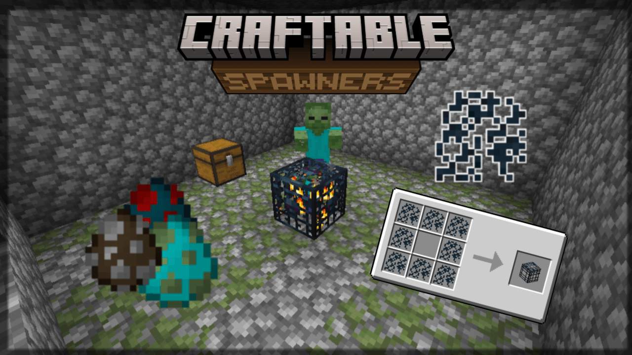Craftable Spawners | by DustVeyn - Gallery - Minecraft Bedrock Addons - CurseForge