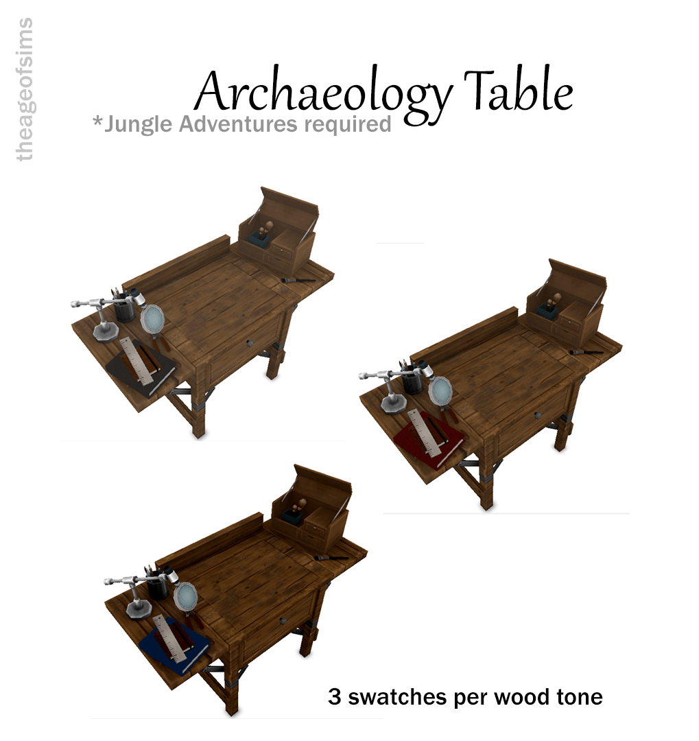 Archaeology Table - [Jungle Adventure Required] - Gallery - The Sims 4 ...
