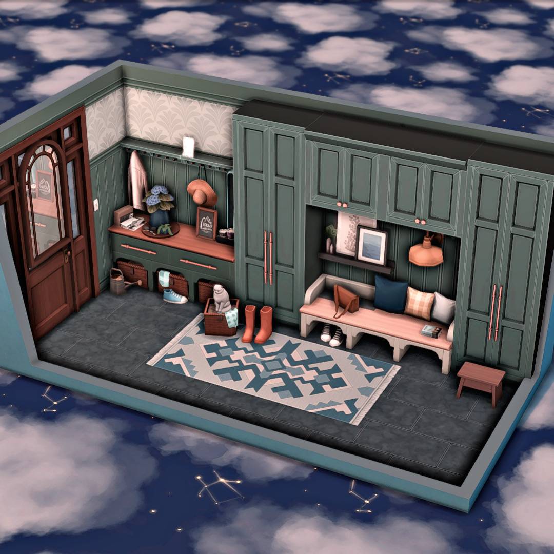 Grange Mudroom Kit + Base Game Hallway - Gallery - The Sims 4 Rooms ...