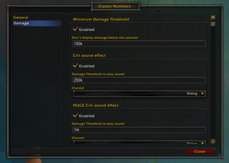 ClassicNumbers Ex - Gallery - World of Warcraft Addons - CurseForge