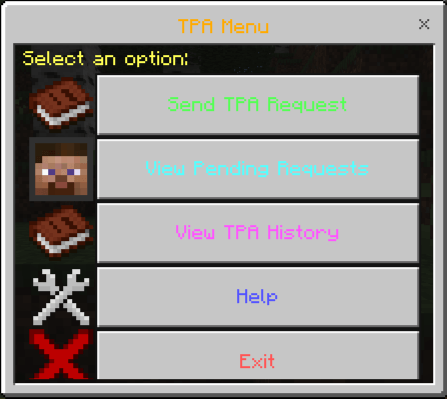Better SimpleTPA - Gallery - Minecraft Bedrock Scripts - CurseForge