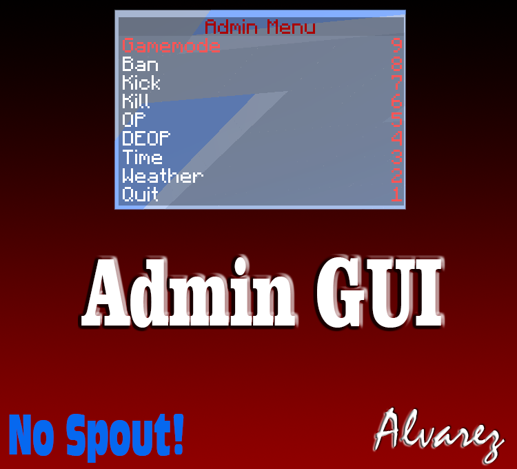 Images - AdminGUI - Bukkit Plugins - Projects - Bukkit