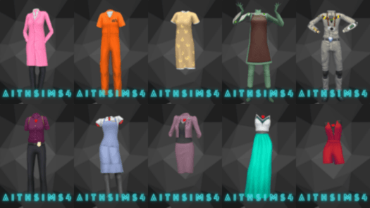 Invisibles and Skeletons EP01 Get to Work Outfits - The Sims 4 Create a ...