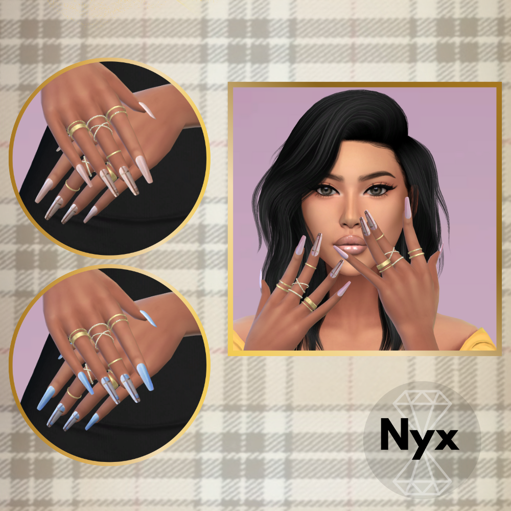 Abstract nails set 79 - The Sims 4 Create a Sim - CurseForge