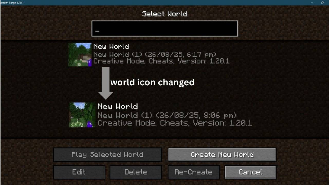 World icon changer - Gallery - Minecraft Mods - CurseForge