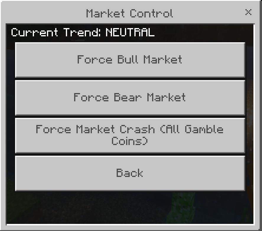 [Realm compatible]Virtual crypt stock market economy system - Minecraft Bedrock Scripts - CurseForge