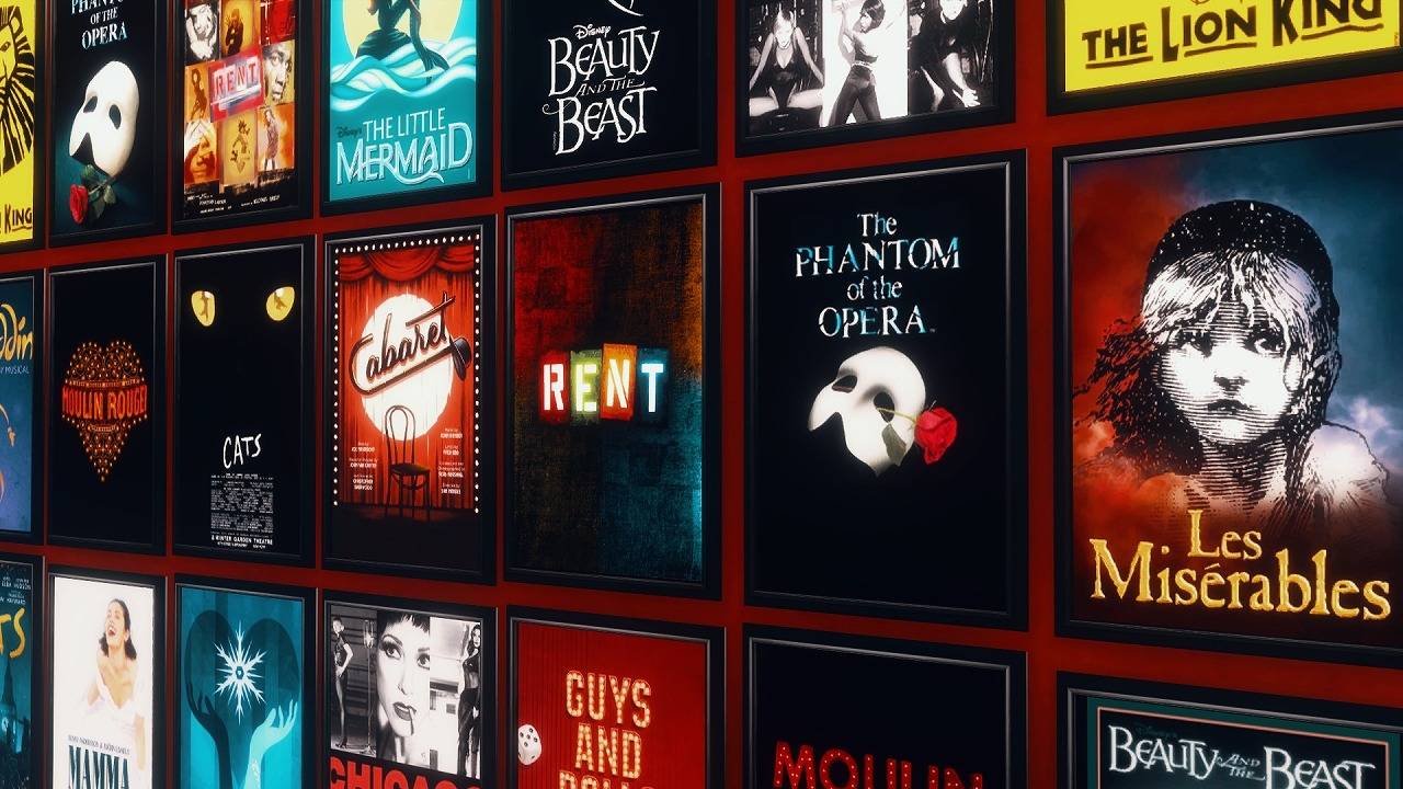 Broadway Musical Poster Collection - Gallery - The Sims 4 Build / Buy ...