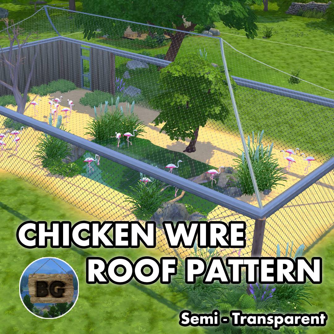 Chicken Wire - Roof Pattern ~ Fence - Gallery - The Sims 4 Build / Buy ...