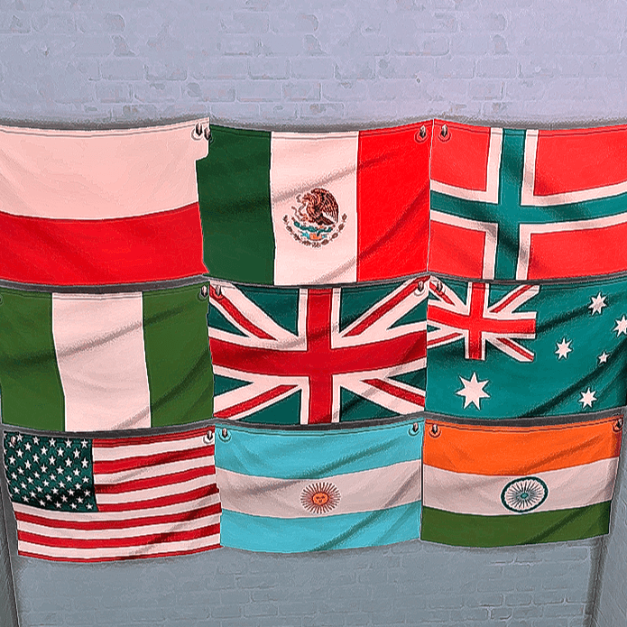 Around the World Flags - Gallery - The Sims 4 Build / Buy - CurseForge