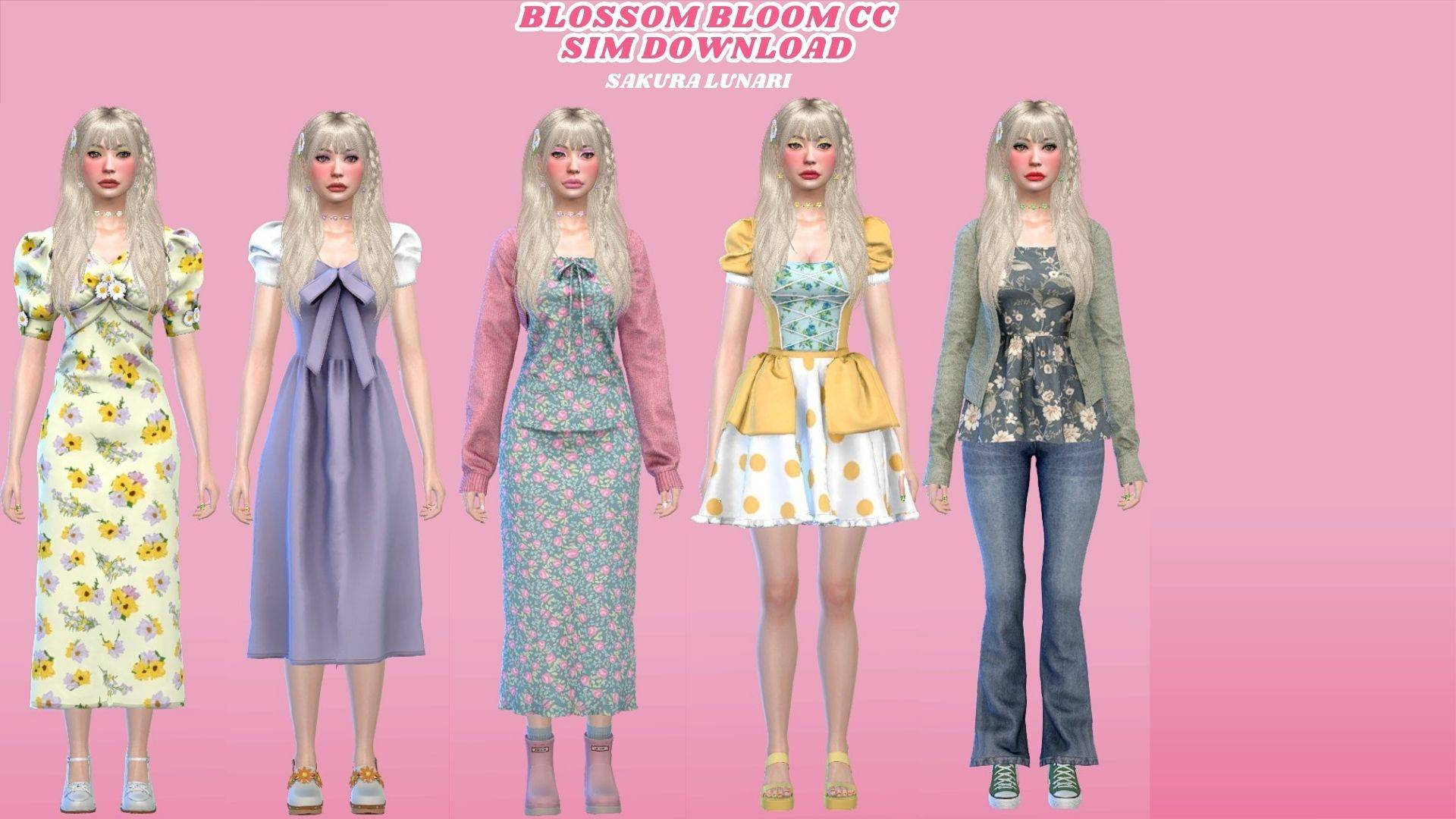Blossom Bloom CC - The Sims 4 Sims / Households - CurseForge