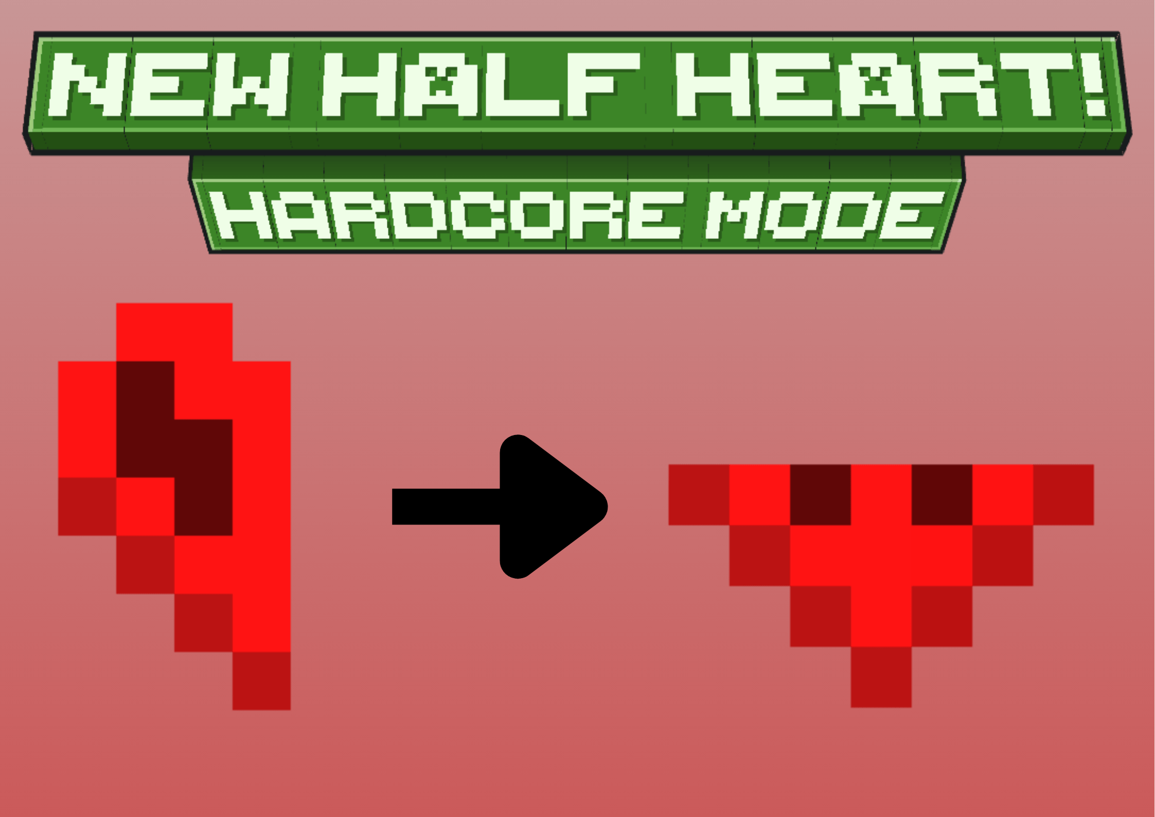 Hardcore Half Heart (from Below) - Gallery - Minecraft Bedrock Texture Packs - CurseForge