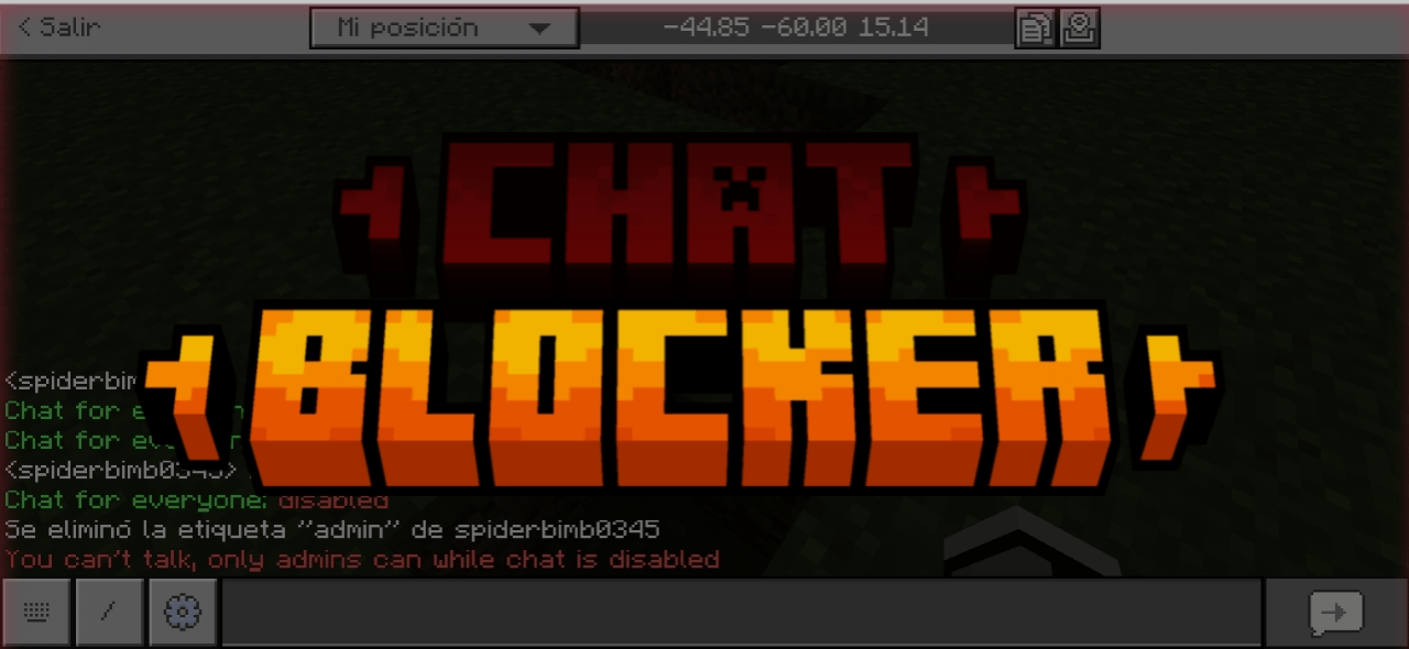 Chat Blocker - Gallery - Minecraft Bedrock Addons - CurseForge