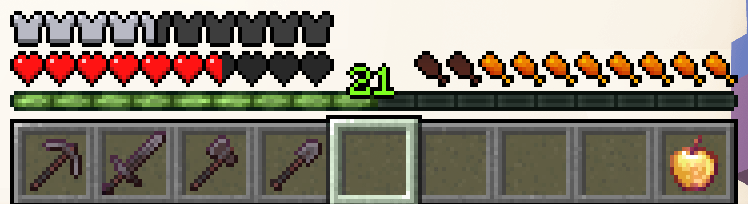 Choose Your UI - Hunger Bars - Orange Hunger Bar - Minecraft Resource ...