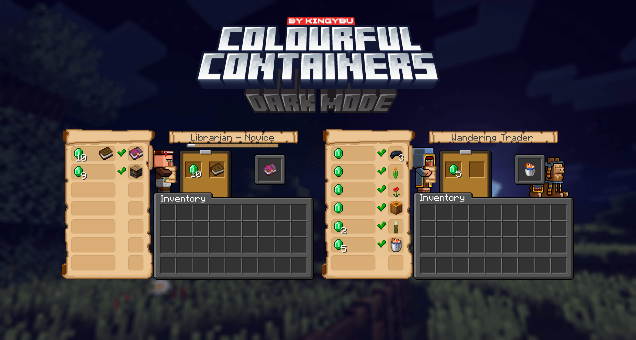 Colourful Containers Dark Mode GUI - Minecraft Resource Packs - CurseForge