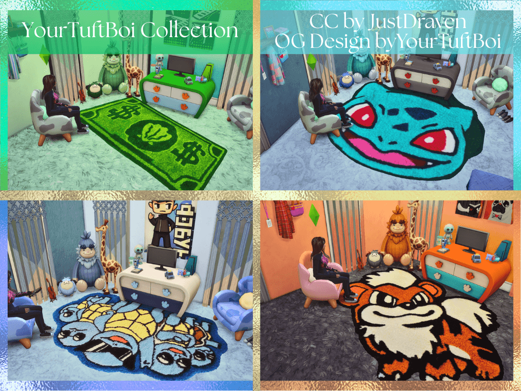 YourTuftBoi Collection - Tufted Rugs - Gallery - The Sims 4 Build / Buy ...