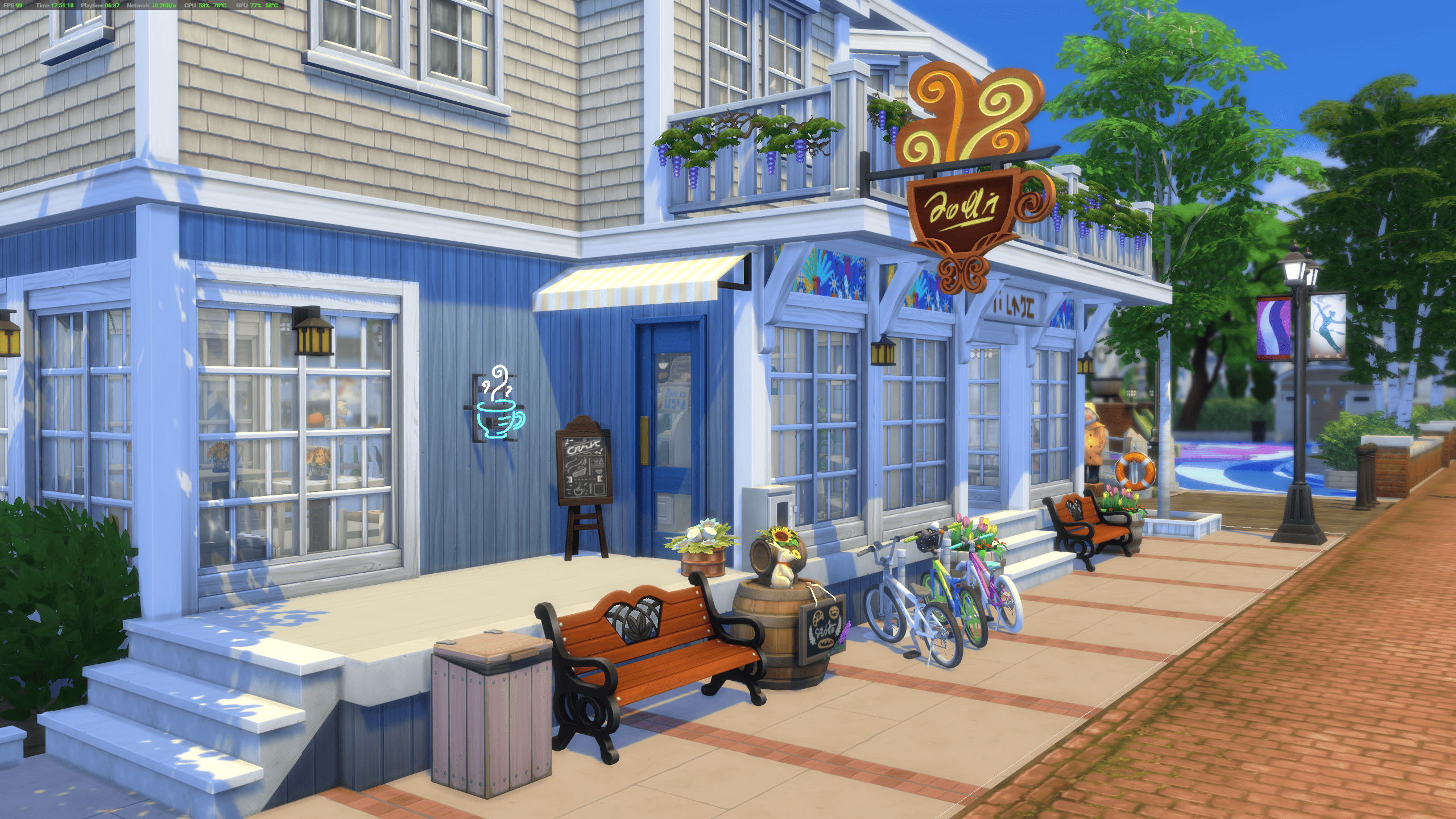 Cozy Coastal Coffee & Bookshop - Gallery - The Sims 4 Rooms / Lots ...