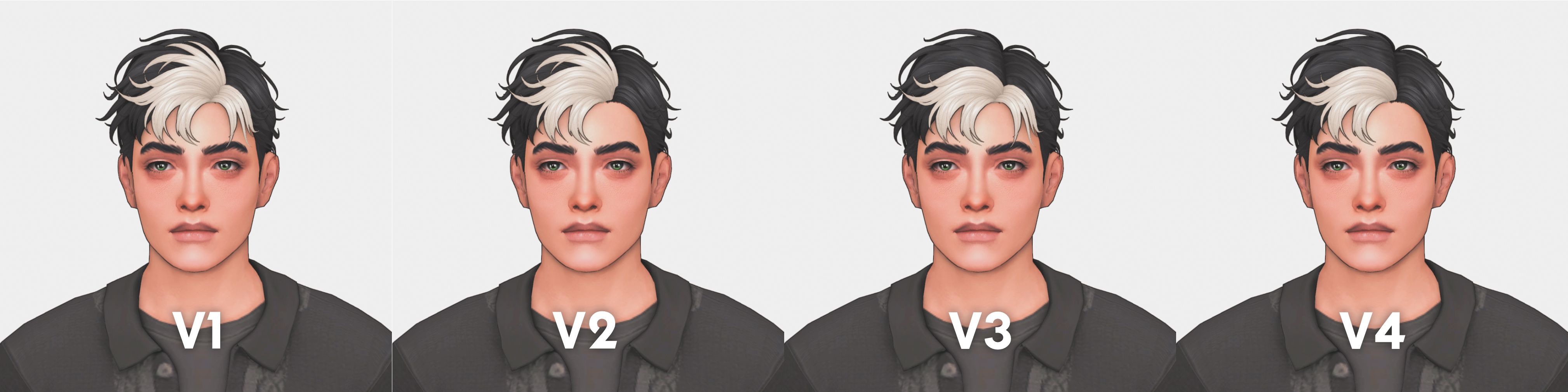 Jason T. Hair Set & Overlay - The Sims 4 Create a Sim - CurseForge