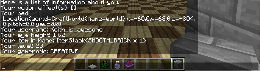 MeInfo - Minecraft Bukkit Plugins - CurseForge