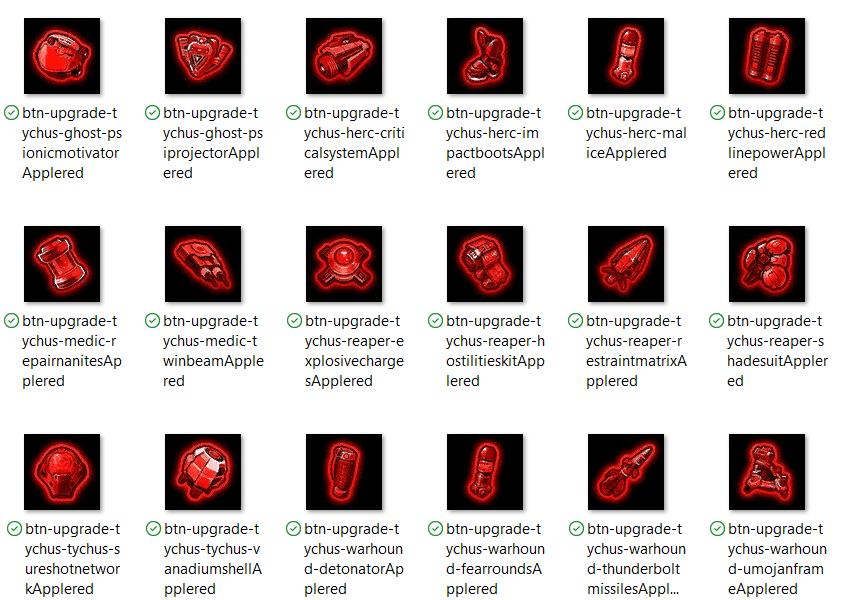 Heartbreaker's Assets - Apple-red Tychus Coop Gear icons - StarCraft II ...