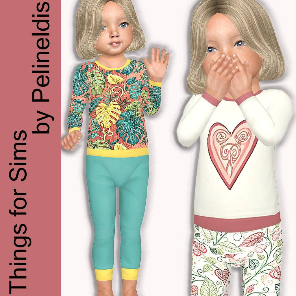 Toddler Leafy Pajamas - The Sims 4 Create a Sim - CurseForge