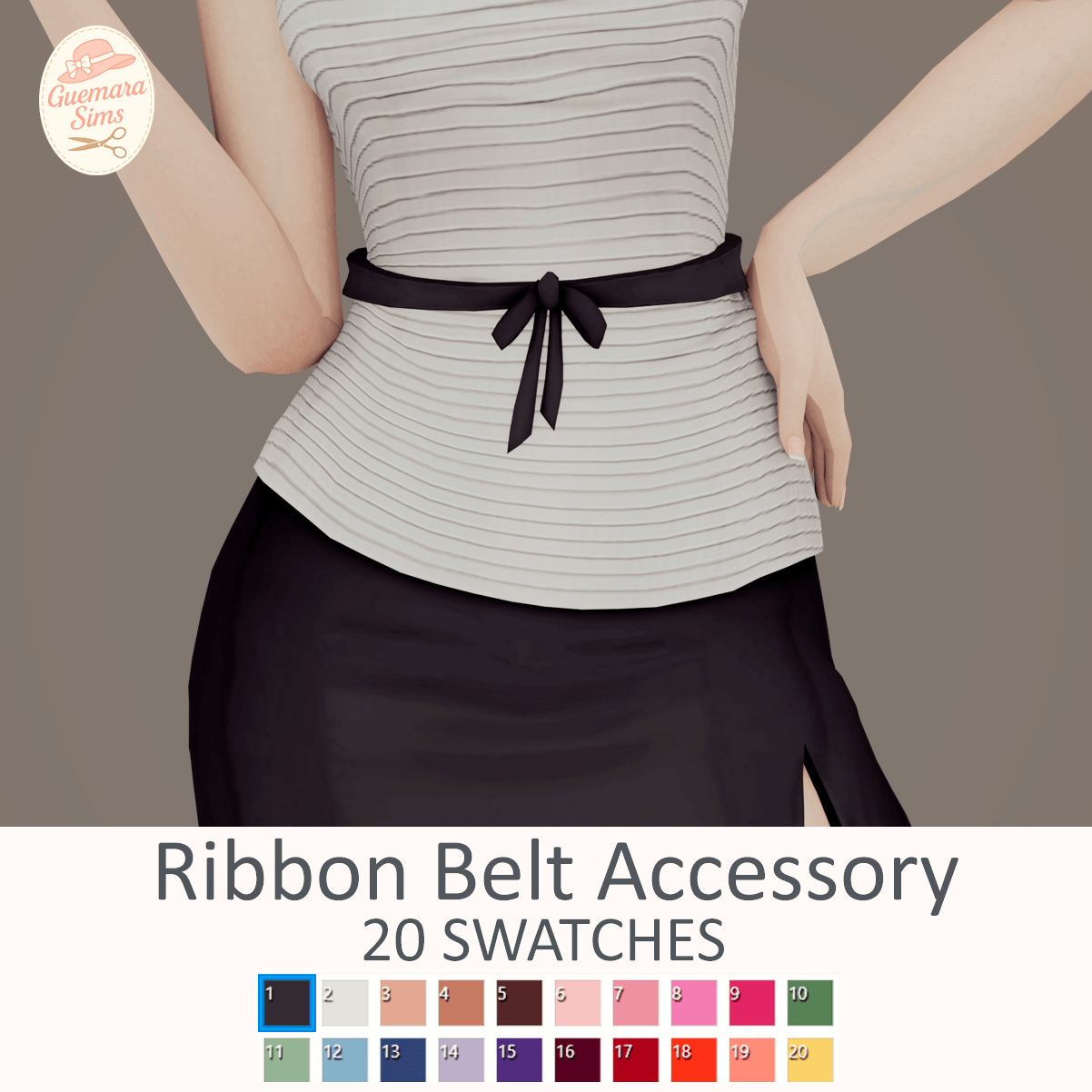 Ribbon Belt Accessory - The Sims 4 Create a Sim - CurseForge
