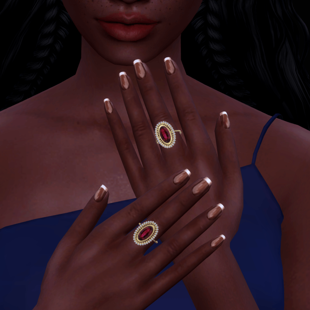 Gold Ruby Rings Left and Right - Gallery - The Sims 4 Create a Sim ...