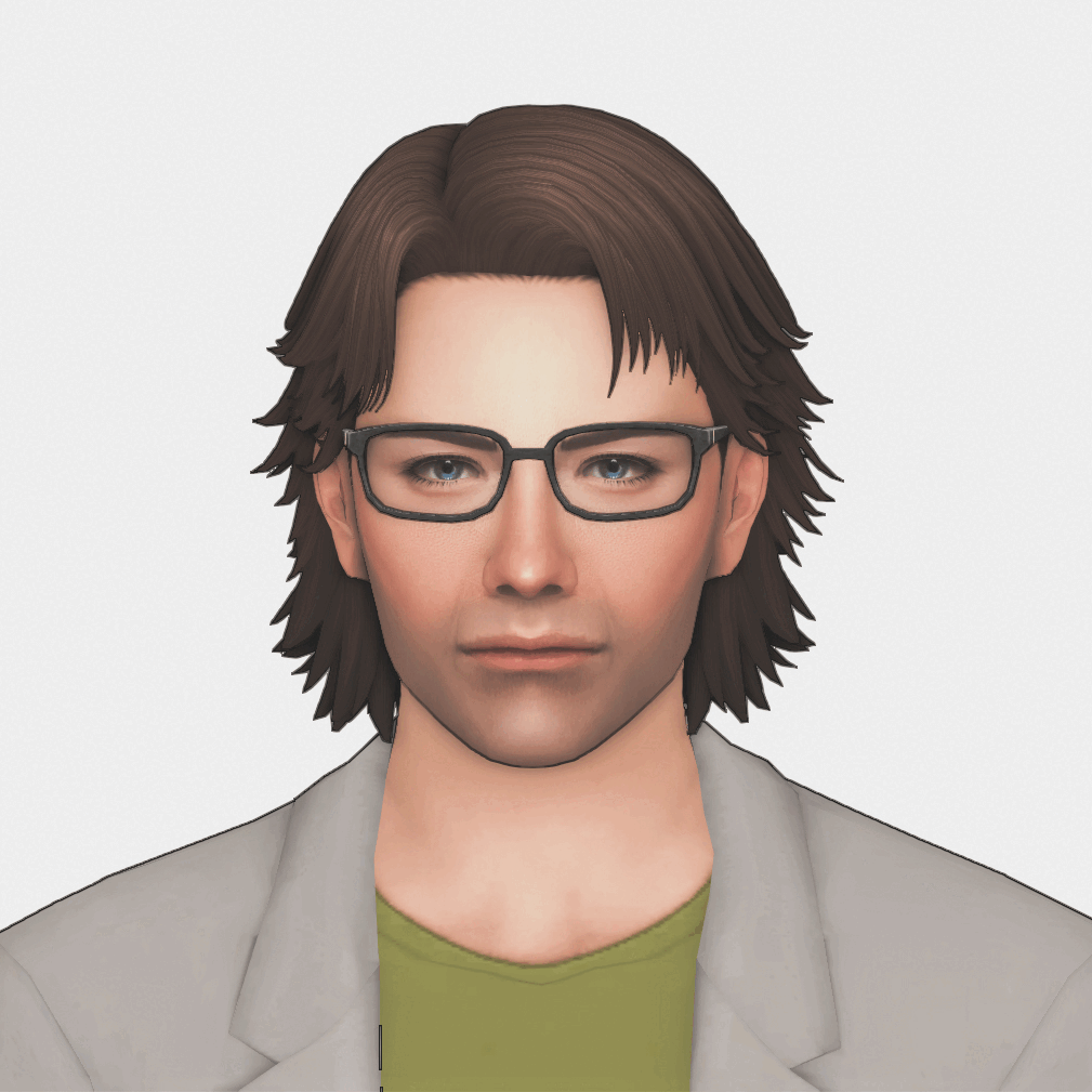Otacon (MGS4) Hair - The Sims 4 Create a Sim - CurseForge