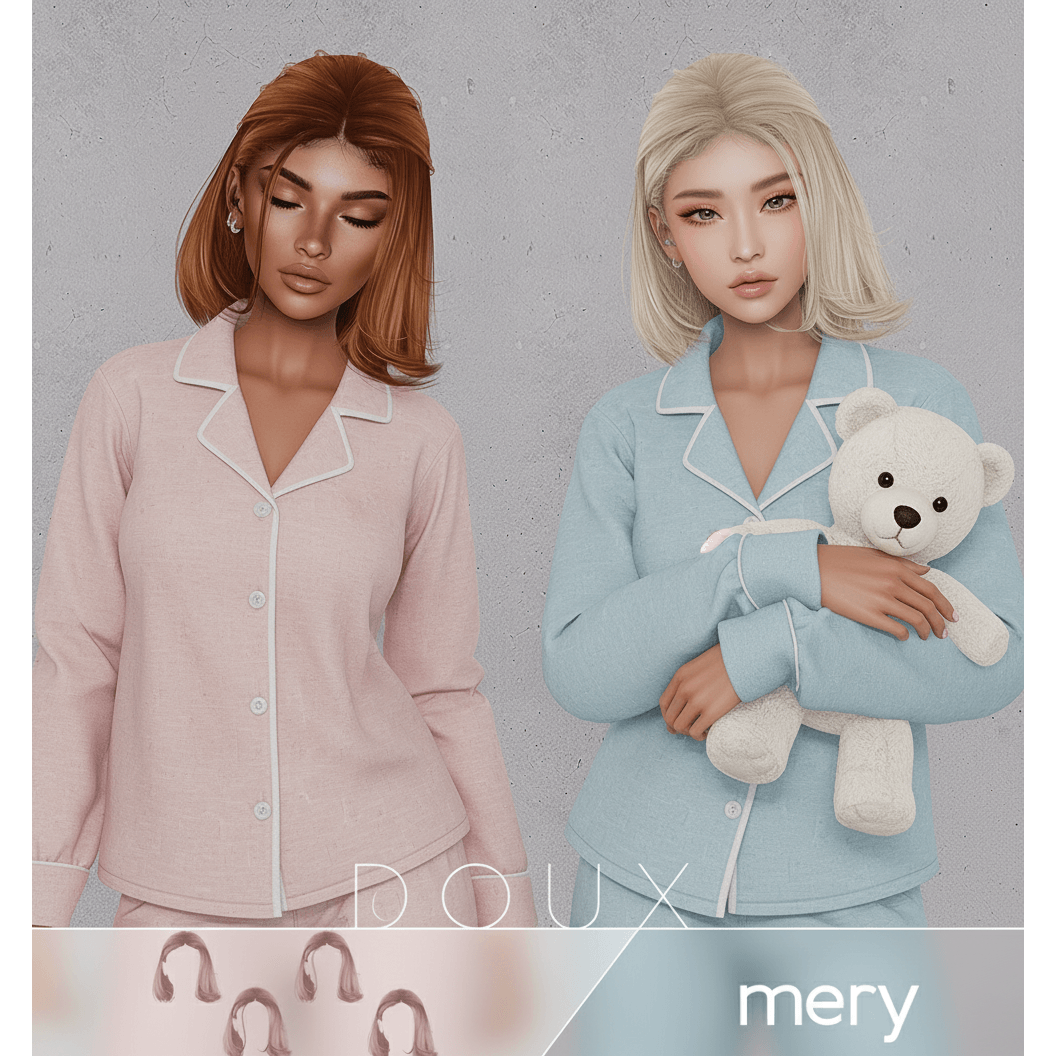 DOUX - Mery Hairstyle - (Full Bangs) - The Sims 4 Create a Sim - CurseForge