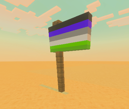 Aroace flag block - Gallery - Minecraft Bedrock Addons - CurseForge