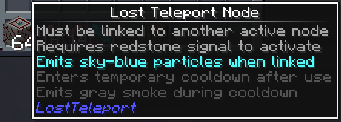 Lost Teleport - Gallery - Minecraft Mods - CurseForge
