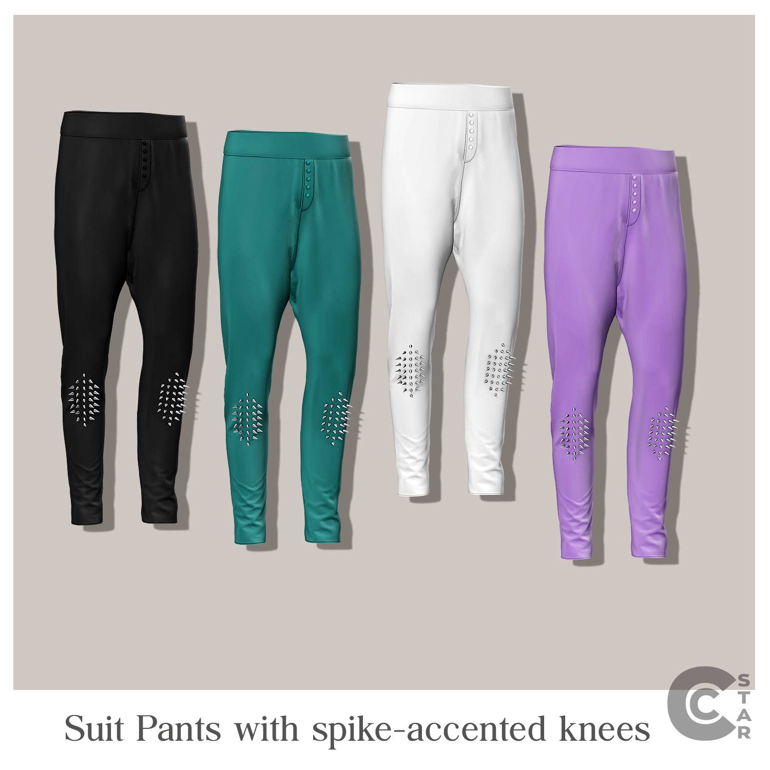Suit Pants with Spike-accents Knees - The Sims 4 Create a Sim - CurseForge