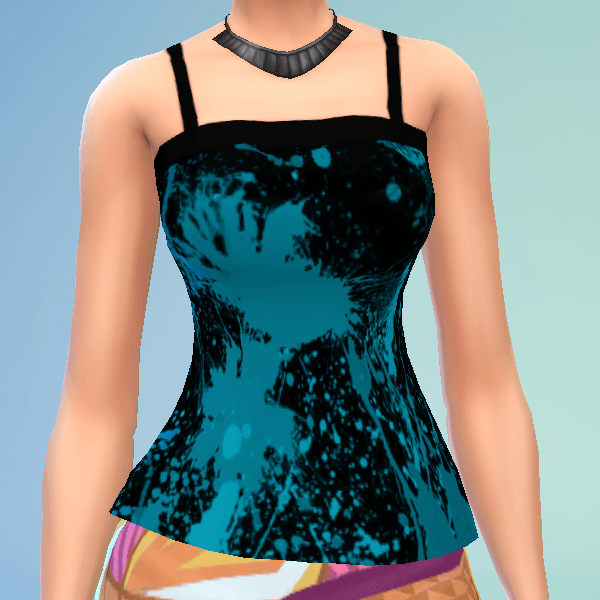Splatter paint camisole - Gallery - The Sims 4 Create a Sim - CurseForge
