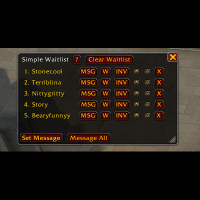 Simple Waitlist - World of Warcraft Addons - CurseForge
