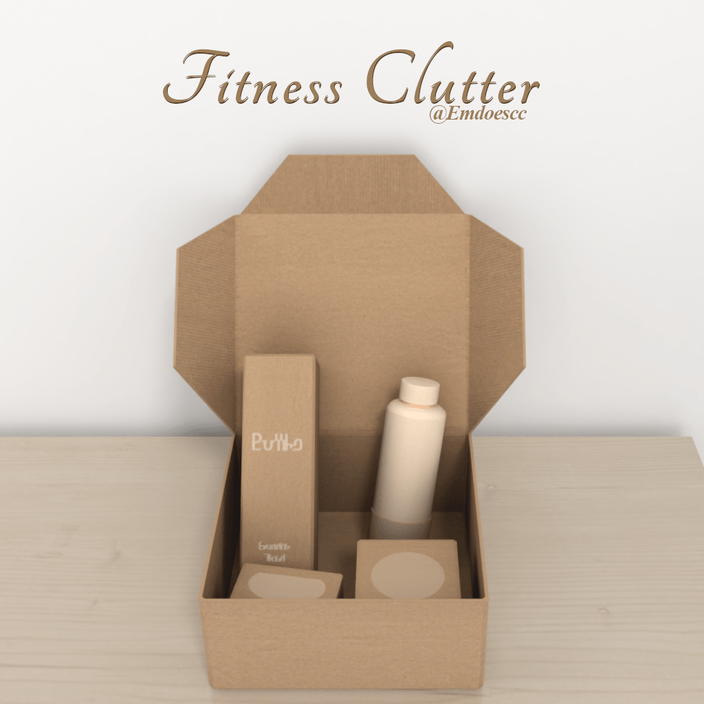 Emdoescc | Aesthetic realistic fitness clutter - The Sims 4 Build / Buy ...