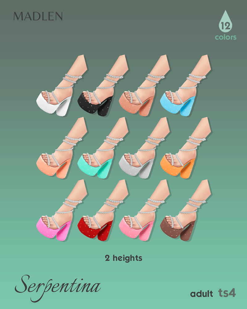 Serpentina Shoes - The Sims 4 Create a Sim - CurseForge