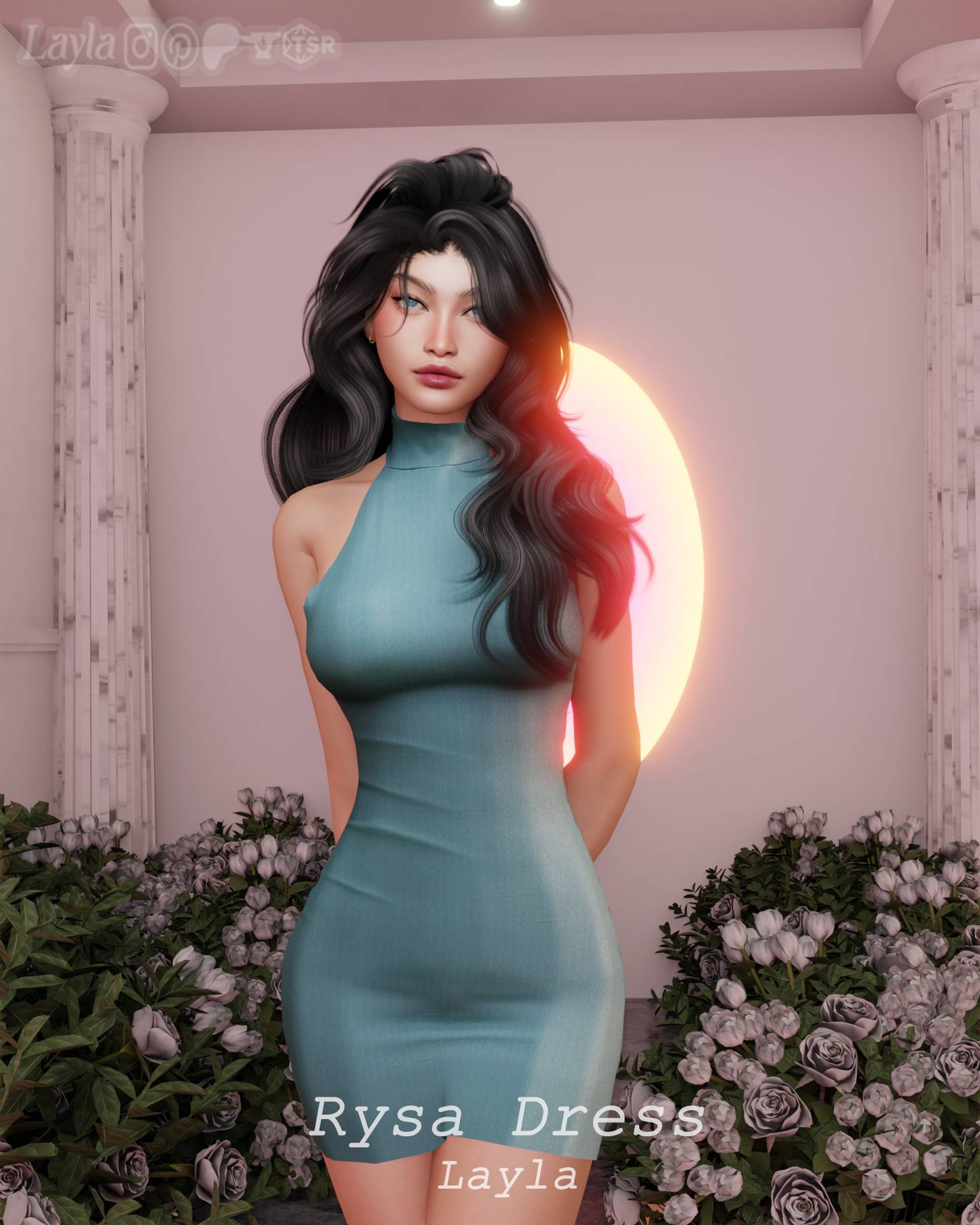 Layla - Rysa Dress - The Sims 4 Create a Sim - CurseForge