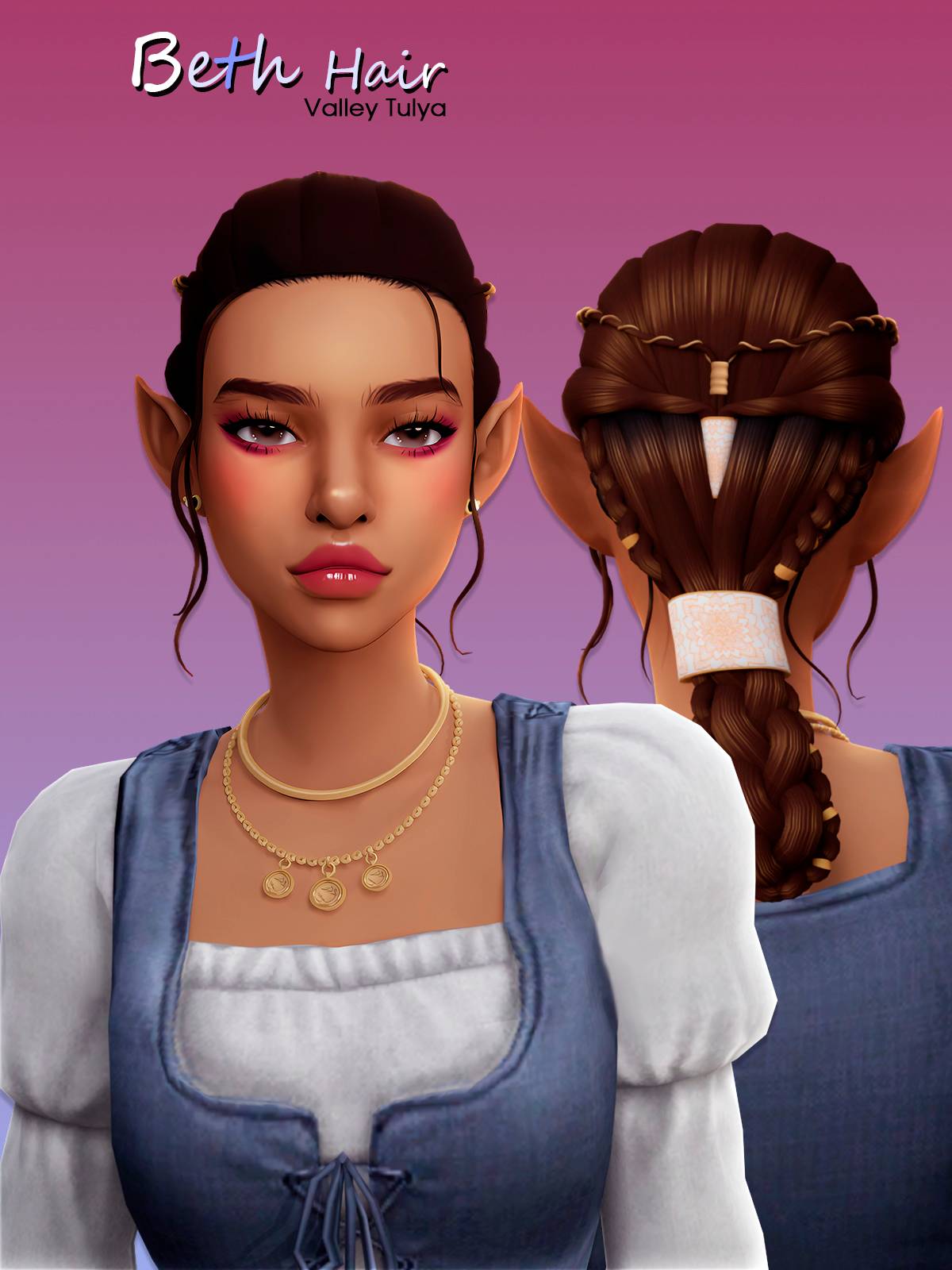 Beth Hairstyle - Gallery - The Sims 4 Create a Sim - CurseForge