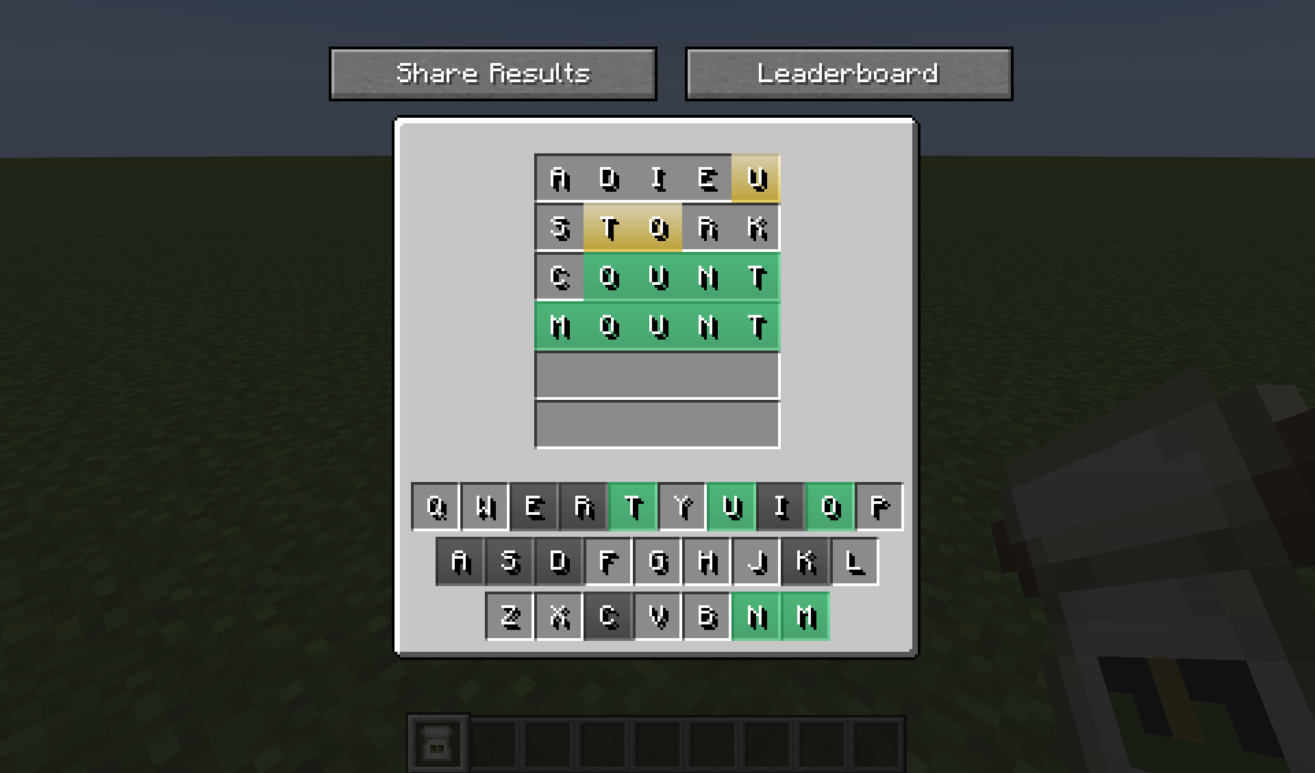 Wordle, but not quite! - Minecraft Mods - CurseForge