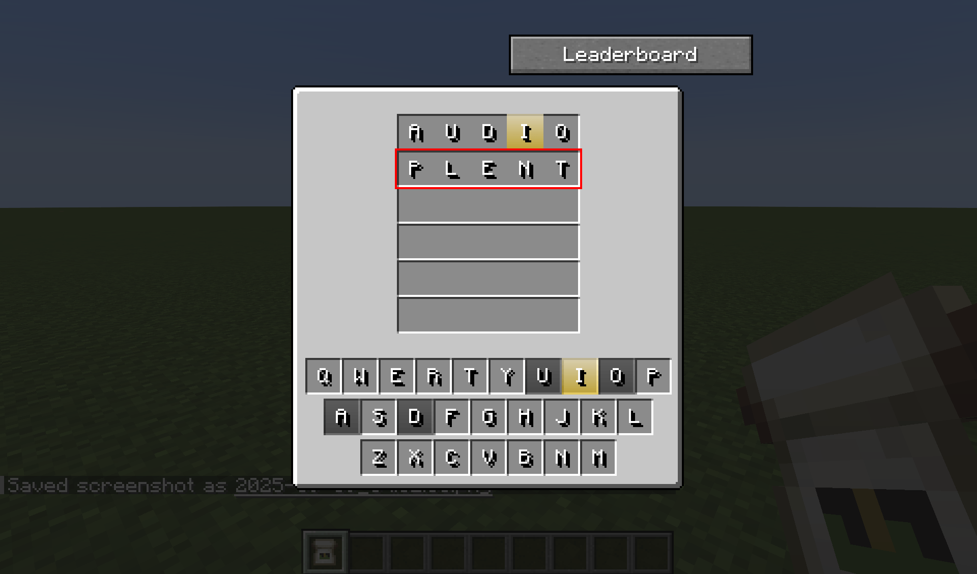 Wordle, but not quite! - Gallery - Minecraft Mods - CurseForge