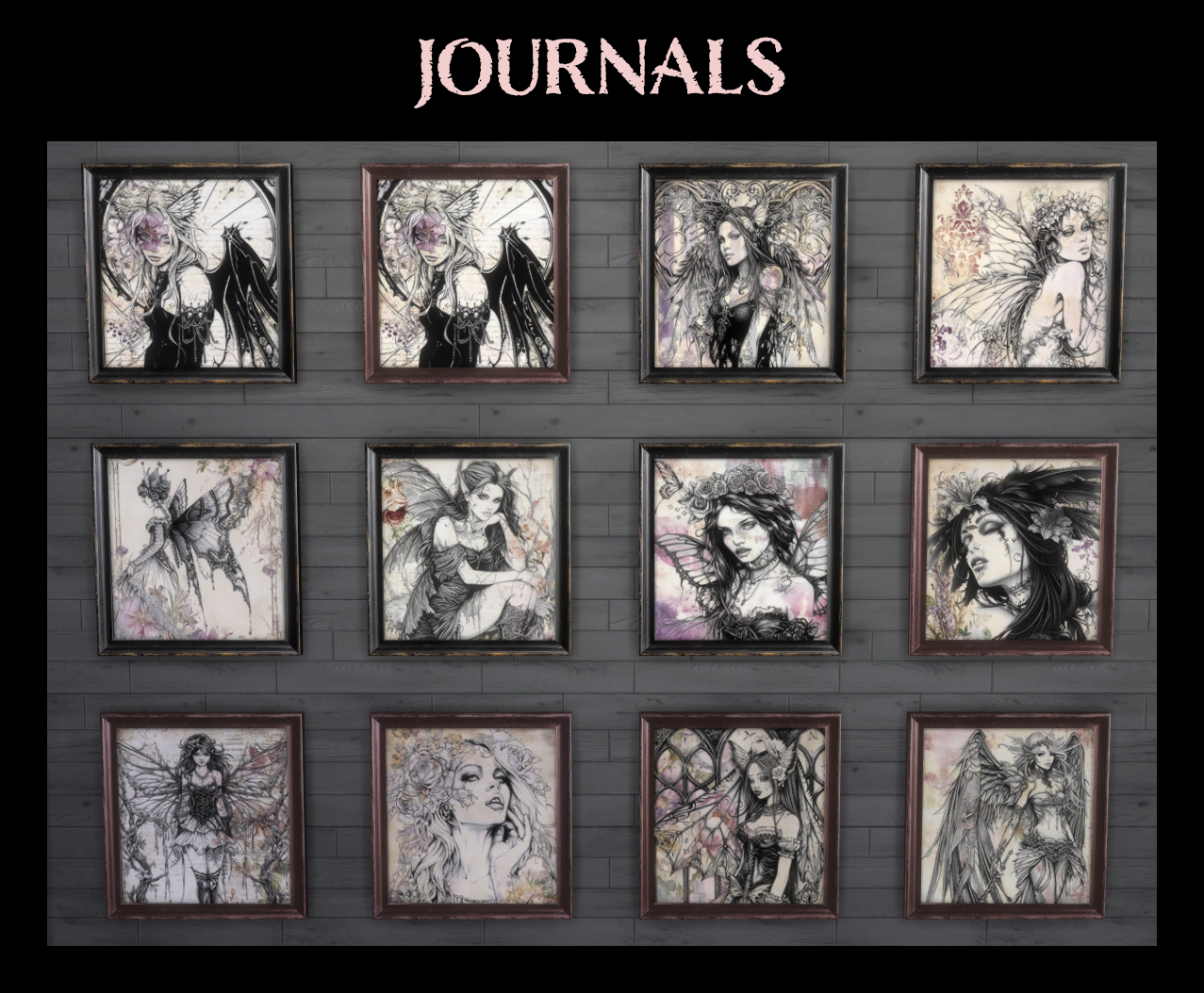 Gothic Fairy Painting Bundle - Gallery - The Sims 4 Build / Buy - CurseForge