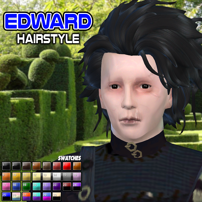 Edward hairstyle by Jochi - Gallery - The Sims 4 Create a Sim - CurseForge