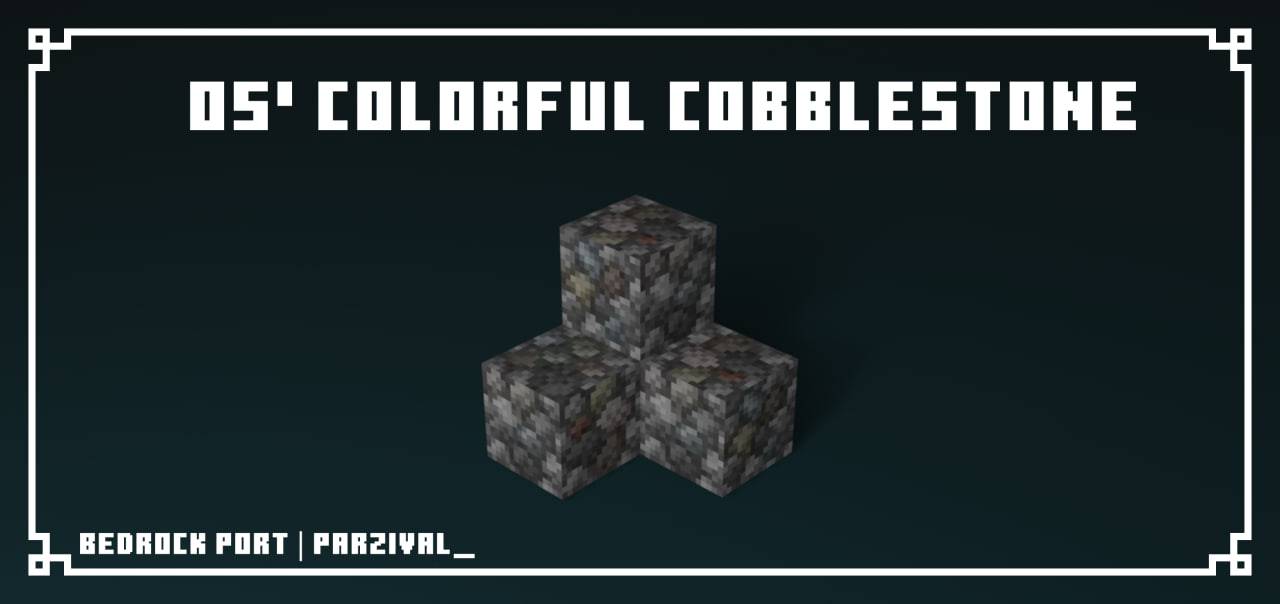 Os' Colorful Cobblestone - Minecraft Bedrock Texture Packs - CurseForge